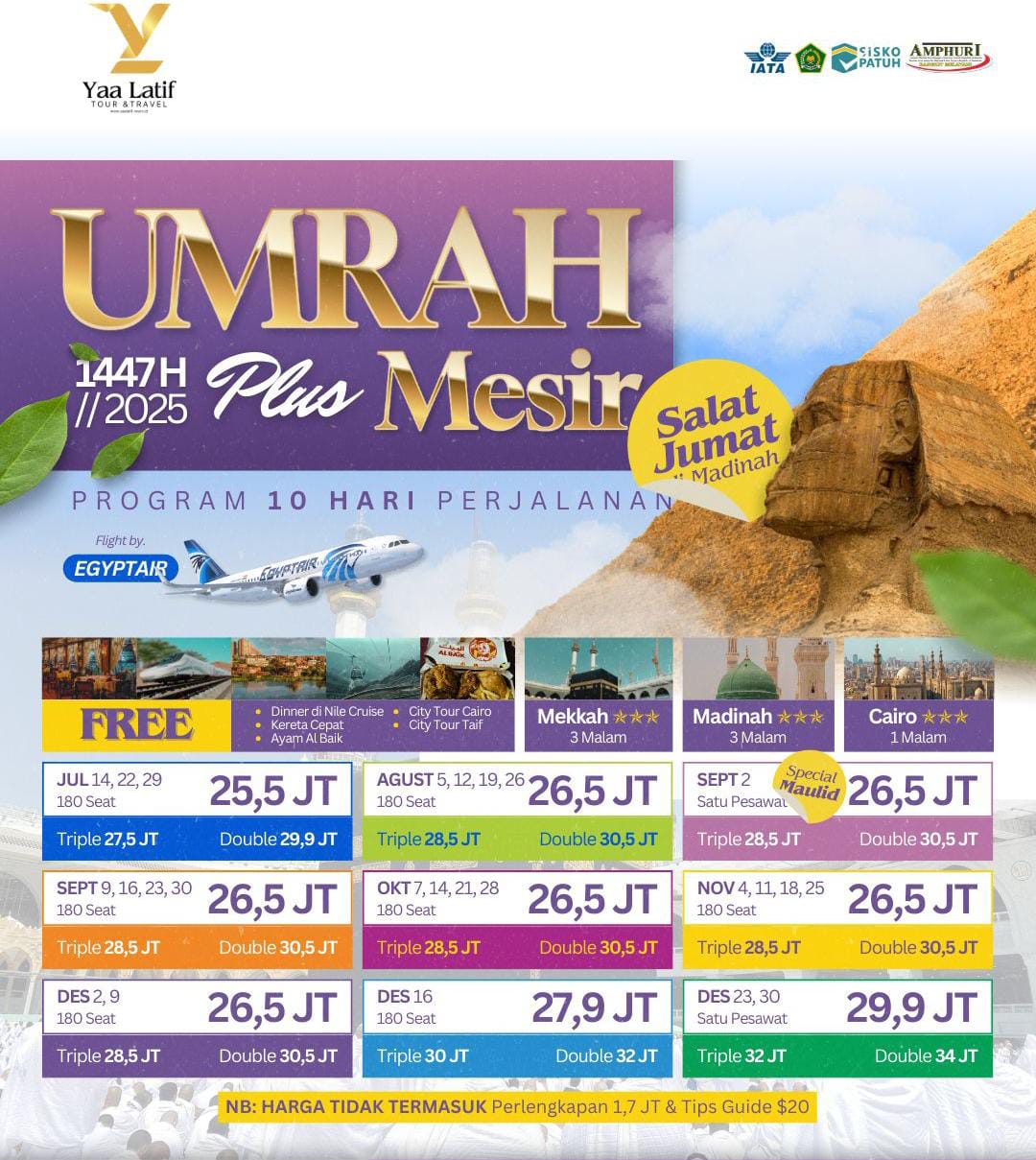 YAALATIF.ID | Layanan Umroh Plus Mesir & Aqso Spesialis